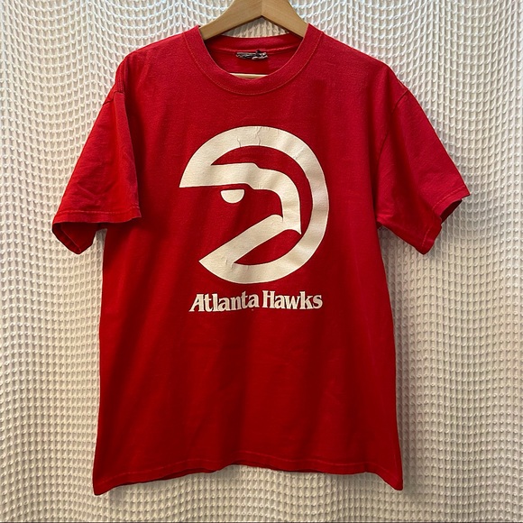 Majestic | Shirts | Atlanta Hawks Nba Logo Throwback Vintage 0s Double ...